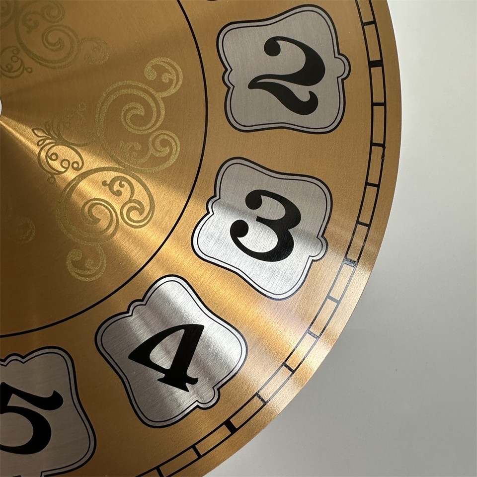 DIY Clock Face Aluminium Wall Clock Living Room Decor Clear Readability ...