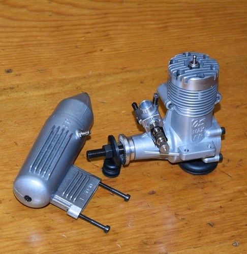 1989 OS FP 40 RC model airplane engine .40 E-3030 Muffler vintage motor ...