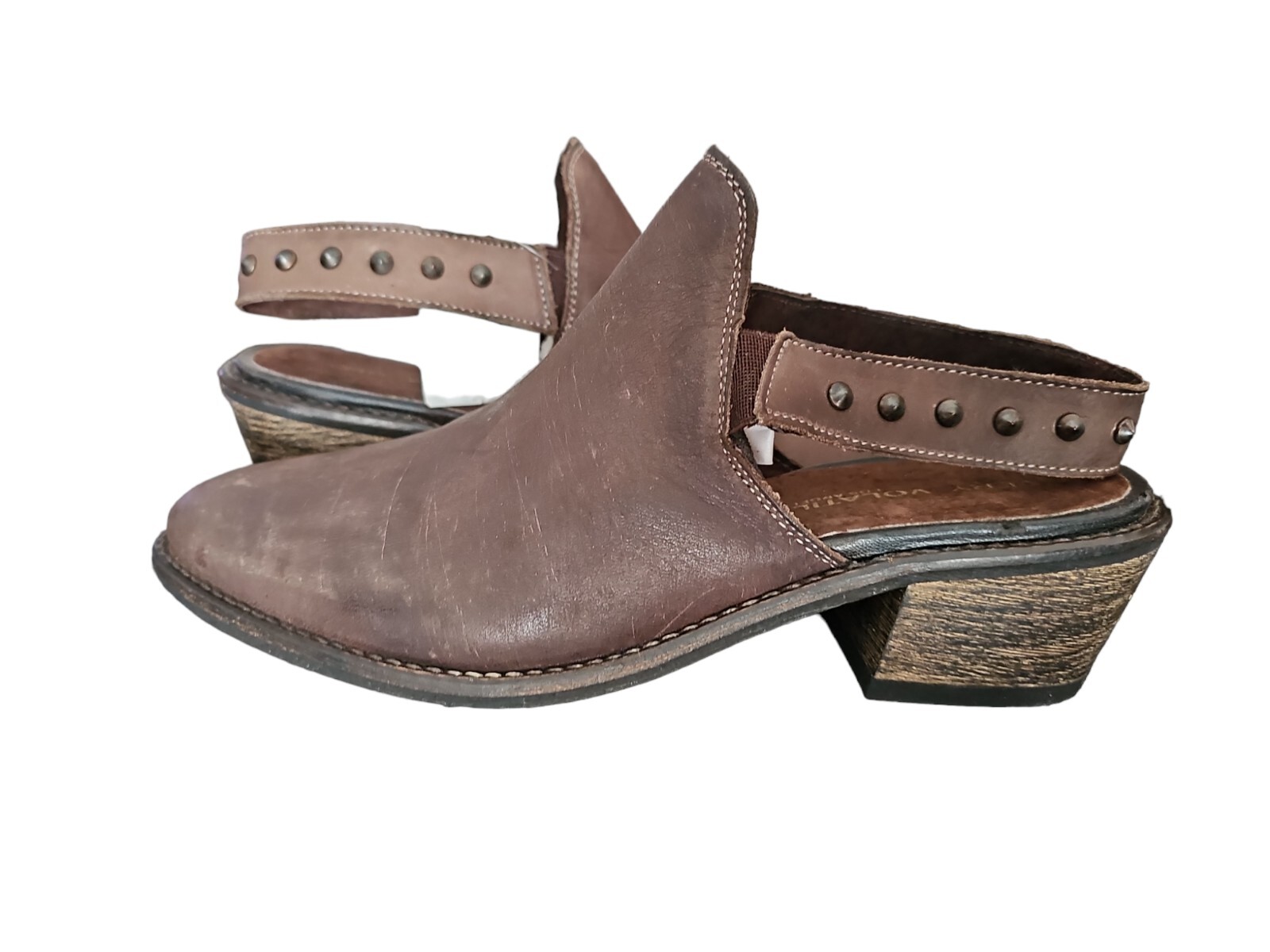 Very Volatile Los Angeles Women's Brown Leather Mules Size 9. C01011 | eBay