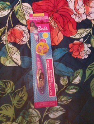 Barbie Toothbrush Brushing Kit Cap Brush Buddies Manual Soft Kids ...