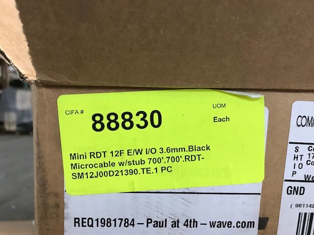 Tyco Mini Rapid Distribution Terminal RDT 12F 3.6mm 700' RDT ...