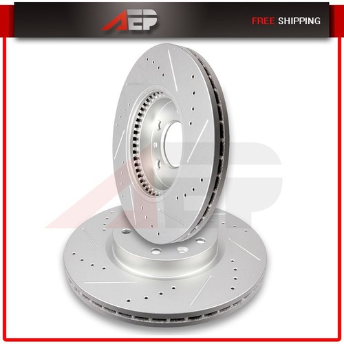 2 * Front Drilled Disc Brake Rotors For Ford Fusion Mercury Milan Mazda ...