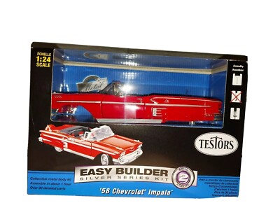Testors EASY BUILDER silver series kit 1958 Chevrolet Impala | eBay