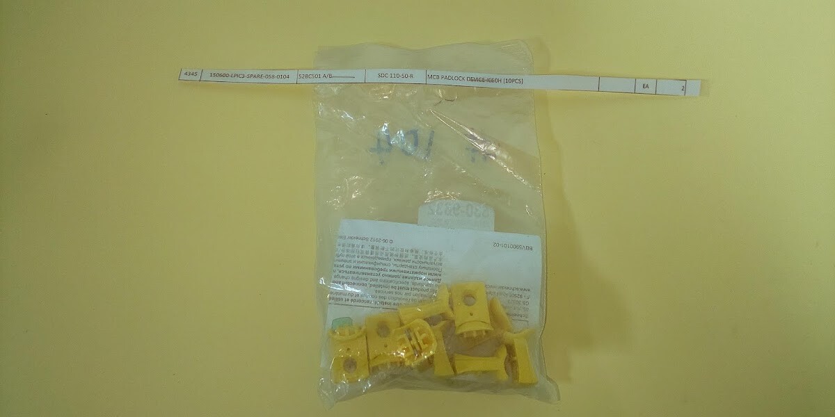 Schneider A9A26970 Acti 9 MCB 10 X Padlocking Device Ic60 / ILD for ...