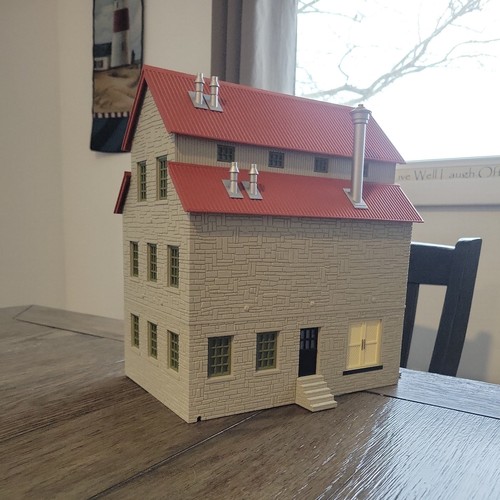 O Scale MTH GRANARY BUILDING Gray Stone w/ Red Oxide Roof 30-90188 Last ...