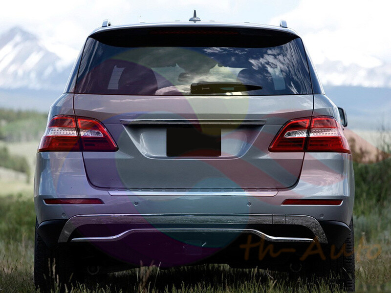 Chrome Rear Bumper Protector Guard Sill Plate Trim For Mercedes W166 ML ...