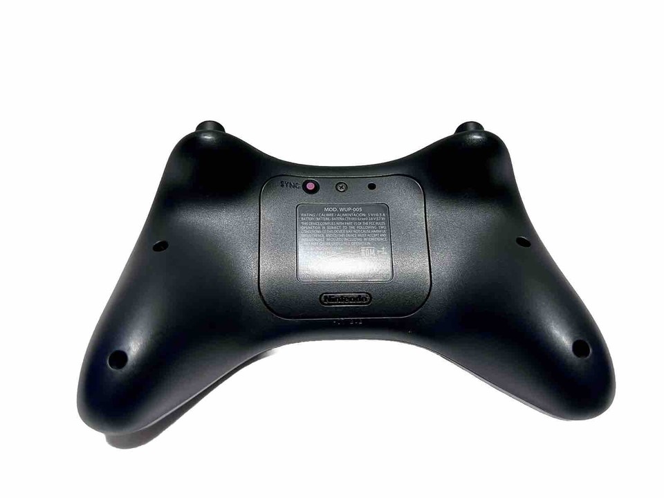 Official OEM Nintendo Wii U Pro Black Wireless Controller And Charger ...