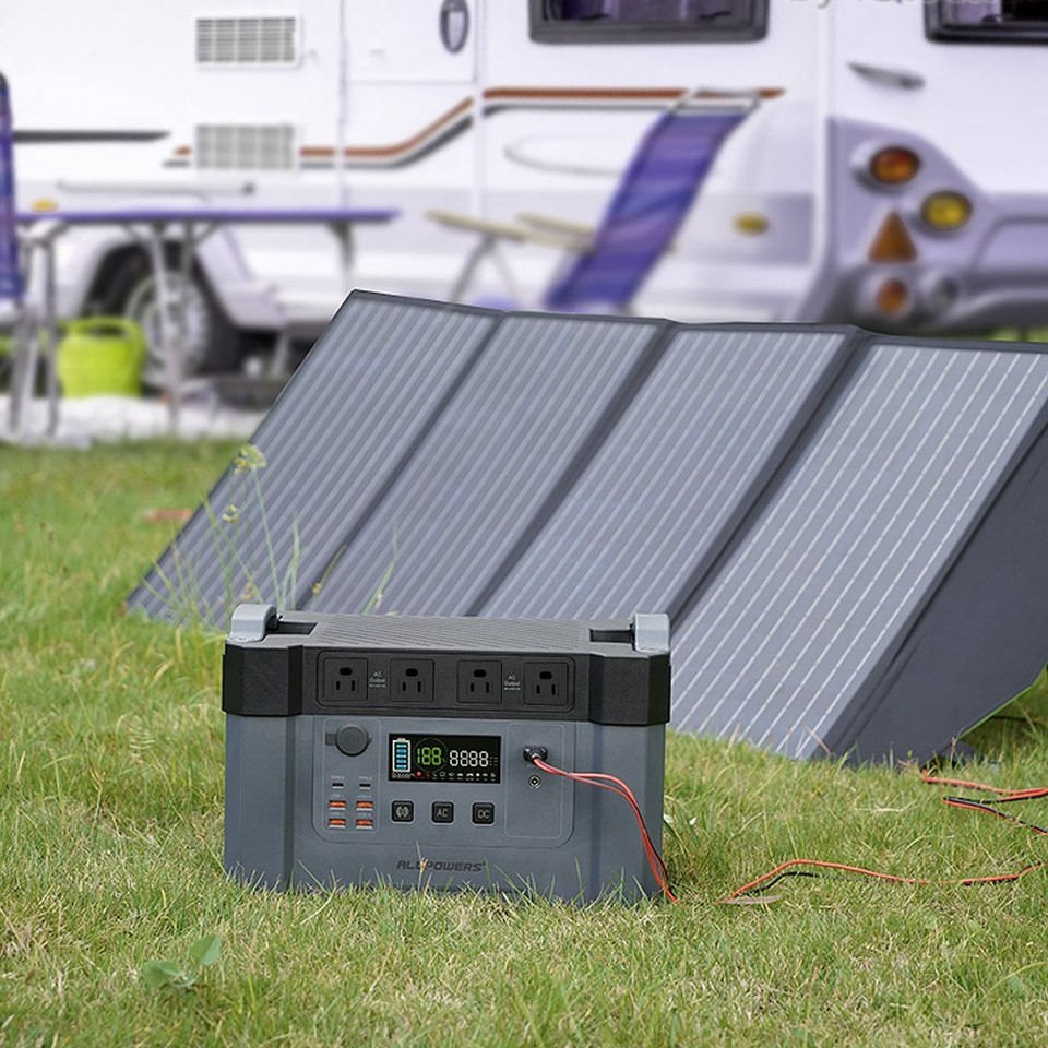 2000W Portable Power Station & 140W Solar Panel Included For Mobile ...