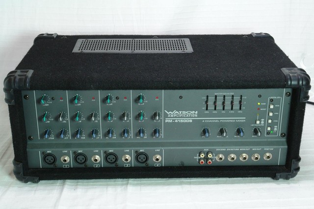 Watson Pm-4150ds 4 Channel 100w Powered Amplifier Mixer With EQ and ...