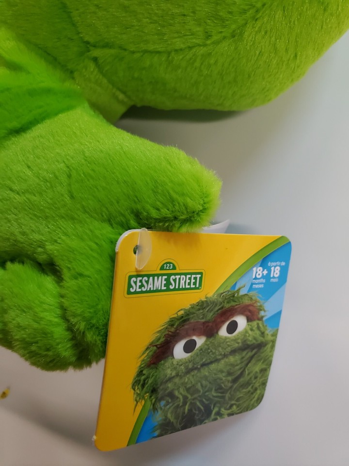 Sesame Street Oscar The Grouch In Garbage Can Plush New With Tags | eBay