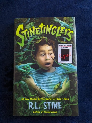 R L Stine 'Stinetinglers: Book 1' Hand Signed Hardback Book *IN HAND ...