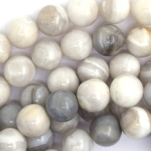 Natural Cream Crazy Lace Agate Round Beads 15" Strand 4mm 6mm 8mm 10mm ...