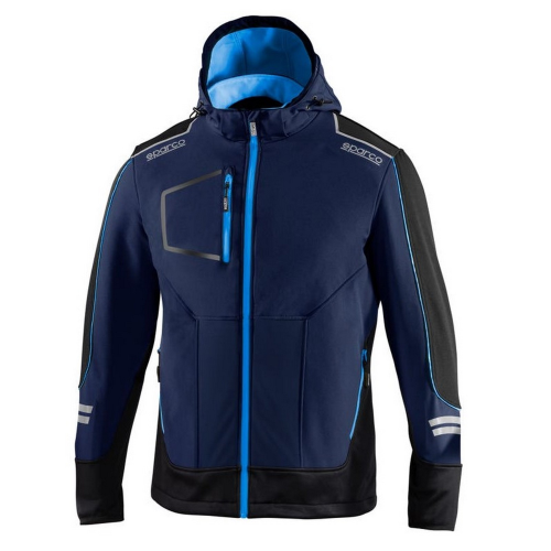 Sparco York Tech Soft Shell TG 3XL Blue Marine / Bleu Ciel Veste Travail D'Hiver | eBay