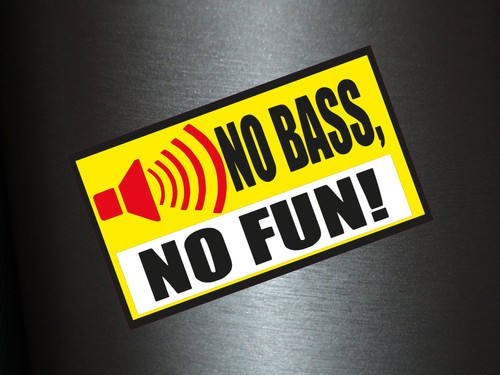 1 x Aufkleber No Bass No Fun Sticker Turbo Stickerbomb Tuning Auto Dub ...