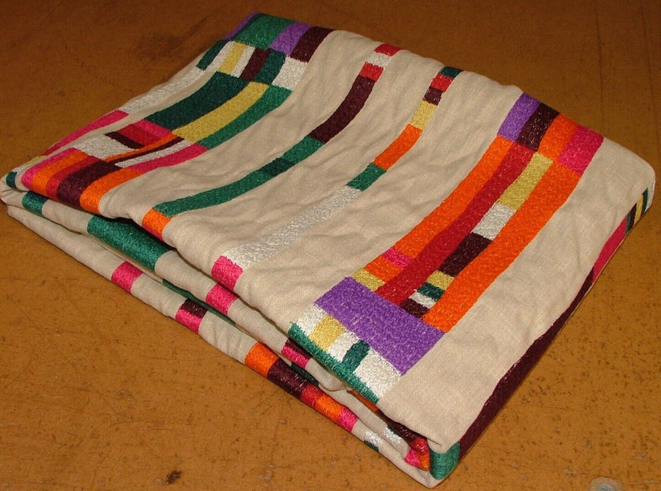 1.15 Metre iLiv Arturo Granita Embroidered Fabric Curtain Upholstery ...