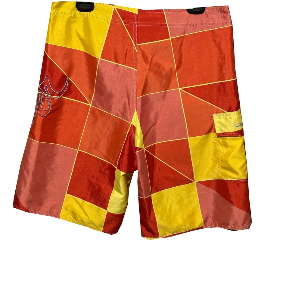 Quiksilver Mens Size 34 Board Shorts Swim Trunks Spell Out Logo ...