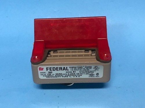 Federal Signal Vibratone Horn Model 350 Volts 120 Series B1 NEW | eBay