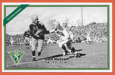 Don Hutson Green Bay Packers postcard Scoring Leaders Paul Hornung ...