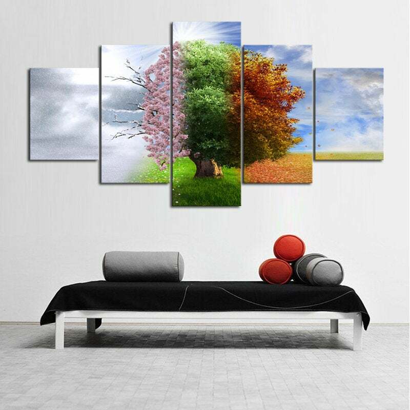 Multiple Canvas Tree Painting Ideas