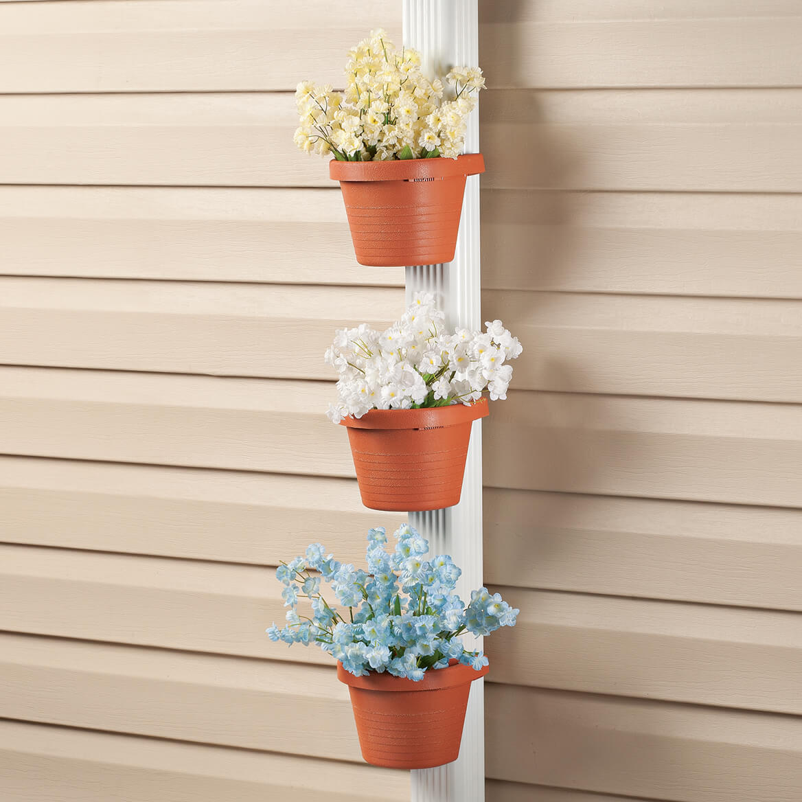 Planters That Fit Around Pole Up The Pole Half Basket Self Watering