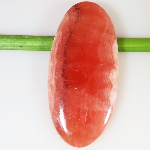 100% Natural Pink RHODOCHROSITE Oval Cabochon 65.20 CT 21x43x5 mm Loose ...