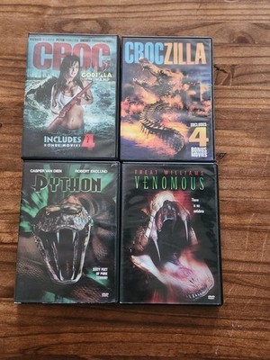 Croc Croczilla Venomous Python Plus 8 More DVD Scary thriller Movie Lot ...