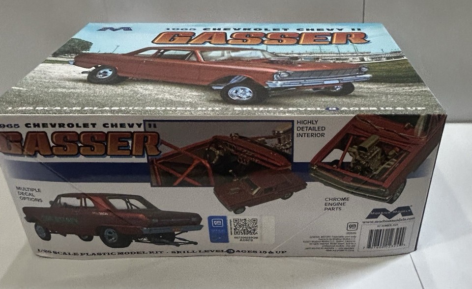 MOEBIUS 1965 CHEVY II GASSER MODEL KIT #2324 CHEVROLET GASSER 1:25 KIT ...