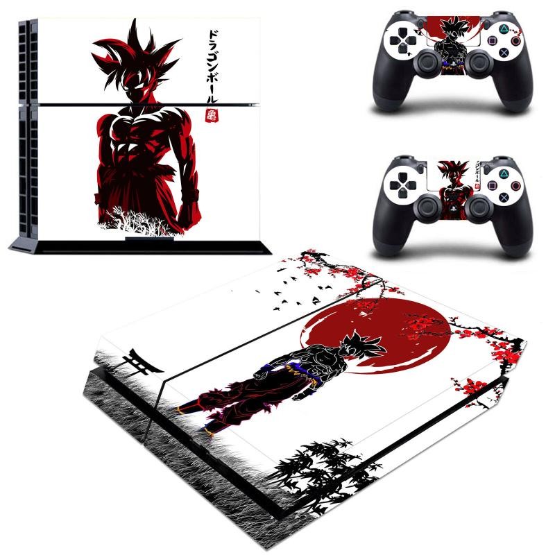 For Console Controller Cover PS4 Slim Pro Sticker Z DBZ Goku Skins ...