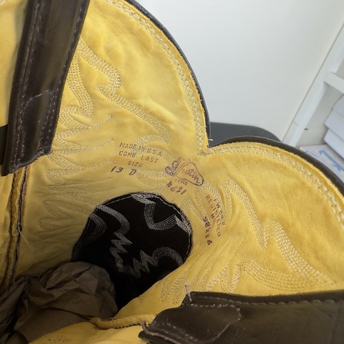 JUSTIN Python Snakeskin Leather Cowboy Boots USA Made 8621 - Men's size ...