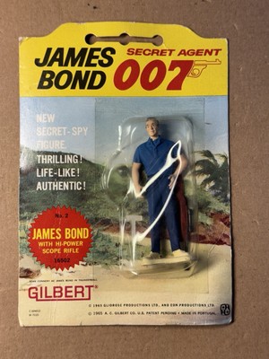 Vintage 1965 James Bond 007 Secret Agent #2 Gilbert Action Figure ...