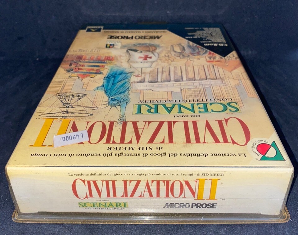 SID MEIER Civilization II 2 PC CD-ROM IBM BIG BOX In Blister New Sealed ...