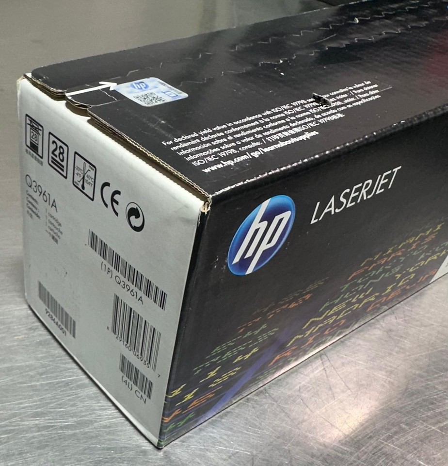 Genuine OEM HP 122A Cyan LaserJet Toner Cartridge Q3961A | eBay