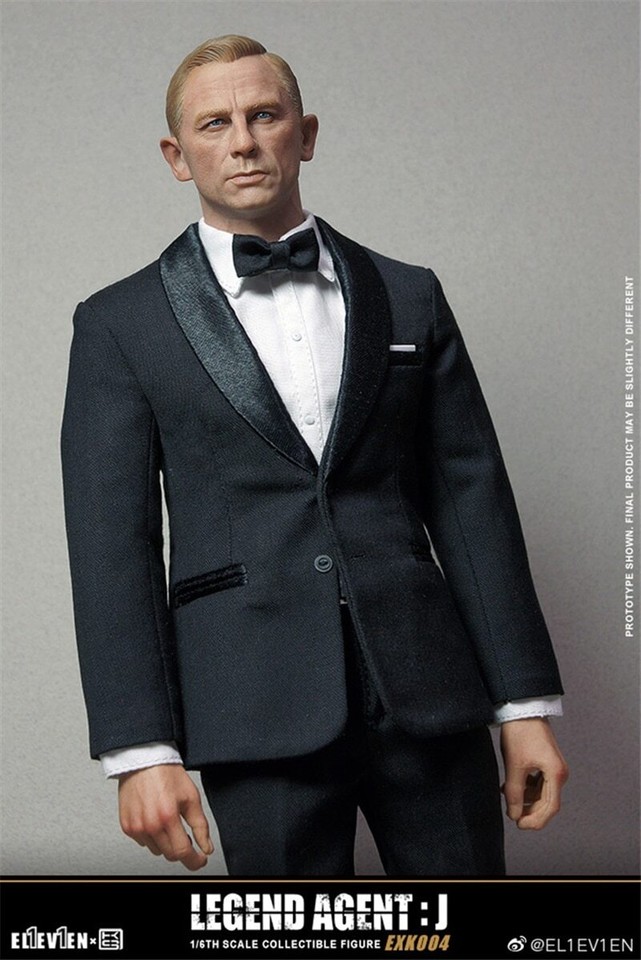 EXK004 1/6 Scale 007 Agent James Bond Daniel Craig Figure 12'' Male ...