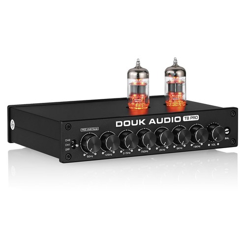 Douk Audio T8 PRO HiFi 7-Band EQ Equalizer Balanced XLR Valve Tube ...