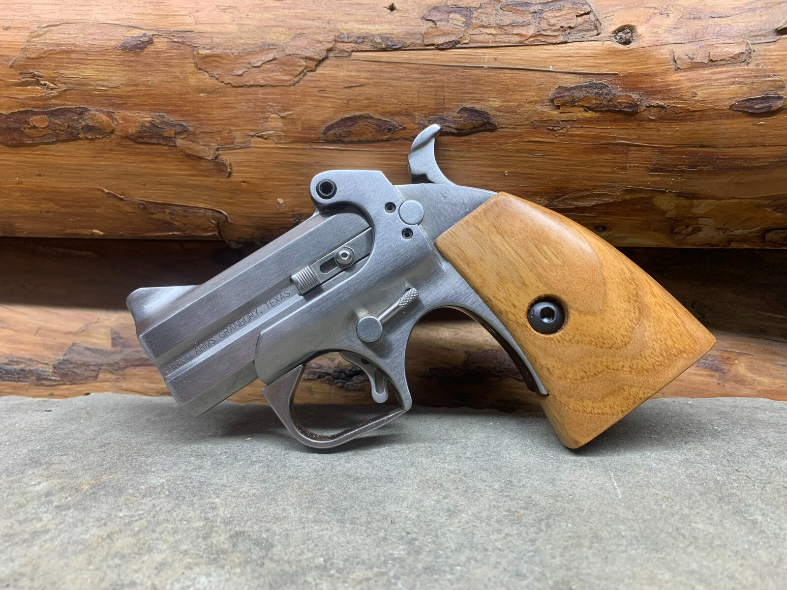 'SIX SHOOTER' Bond Arms Derringer Grips Hickory Smooth Grips | eBay