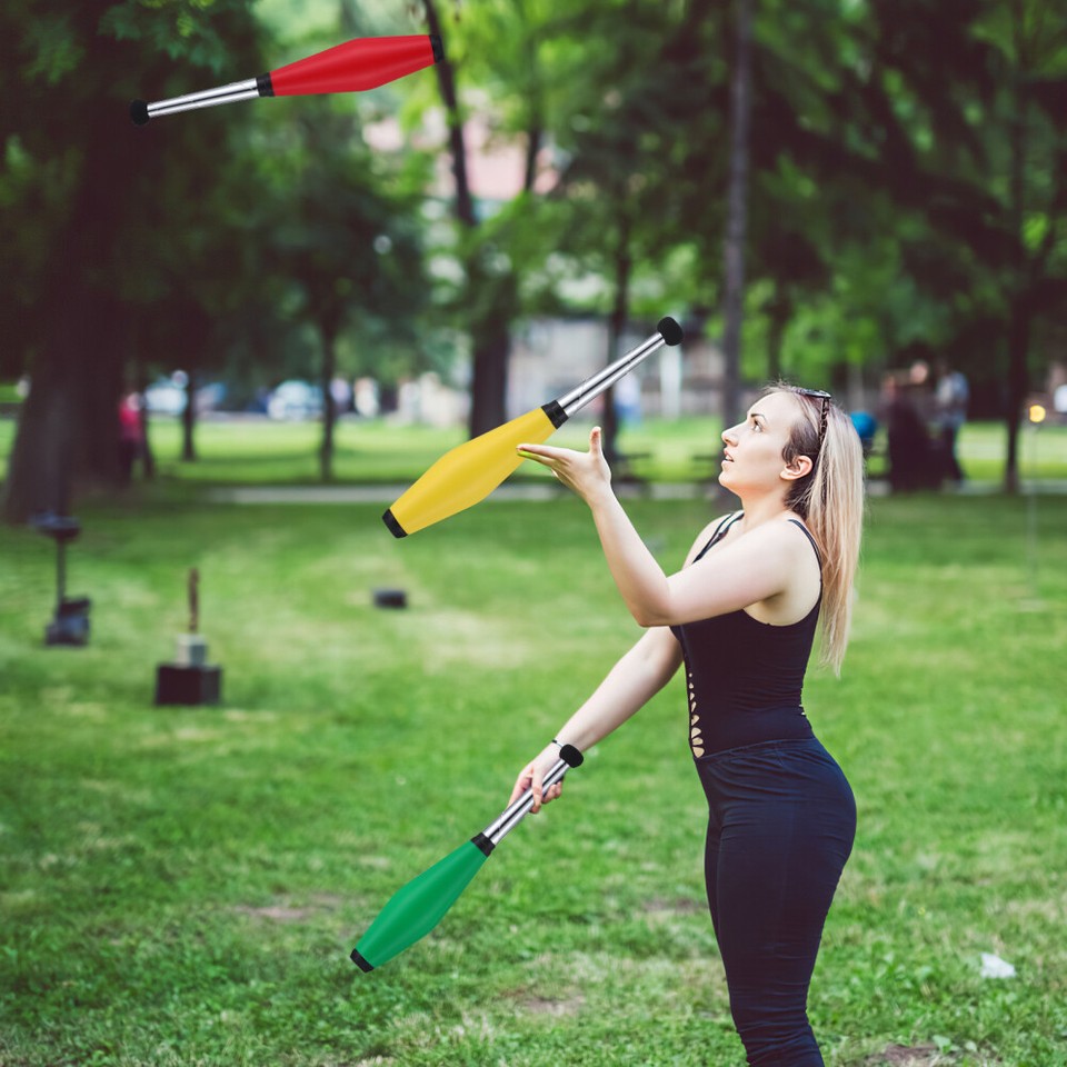 3 Pcs Juggling Pins Juggling Clubs Beginners Juggling Sticks Training ...