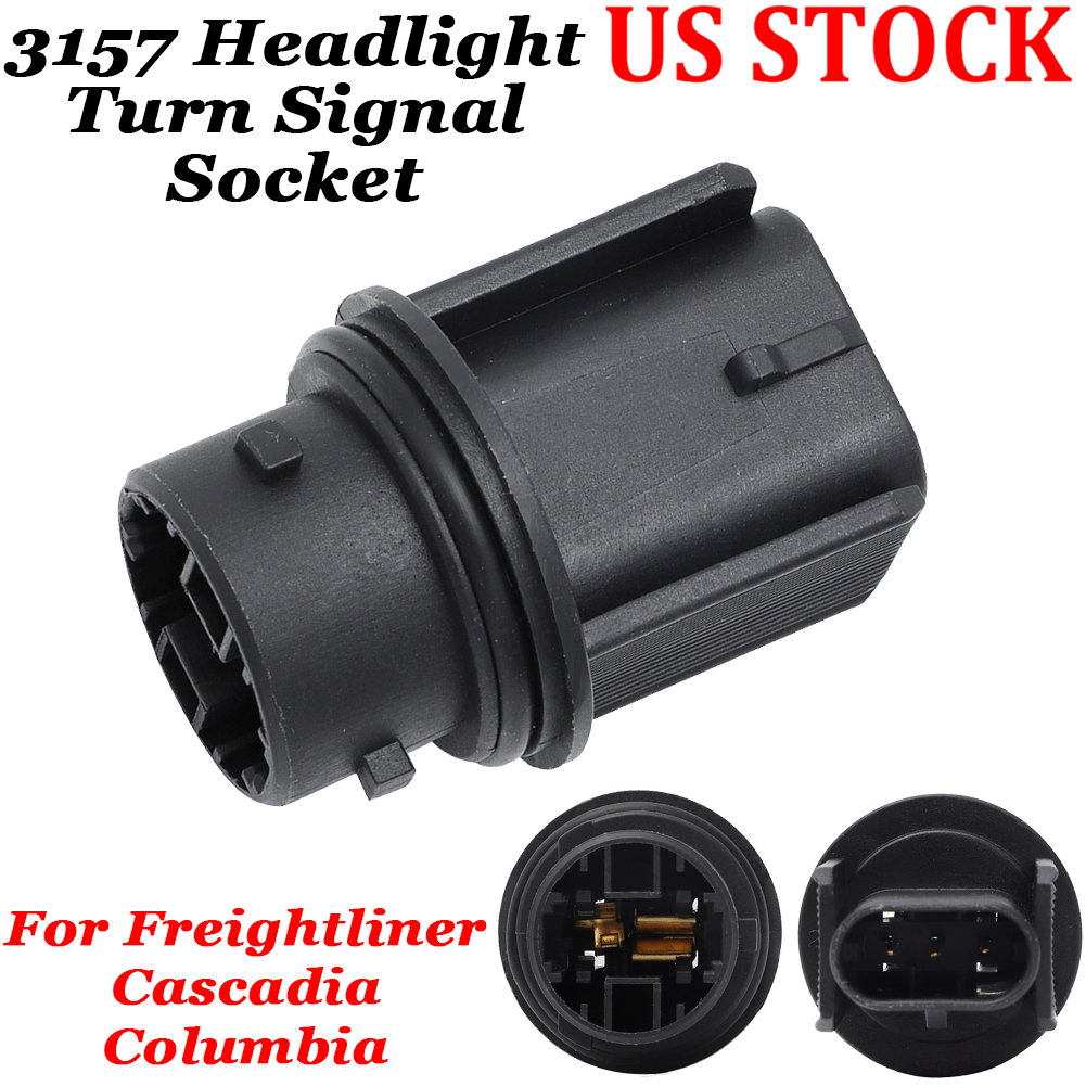 3157 Headlight Turn Signal Socket Plug For Freightliner Cascadia ...