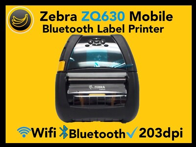 Zebra ZQ630 Mobile Bluetooth Label Printer/ Includes Battery and AC ...