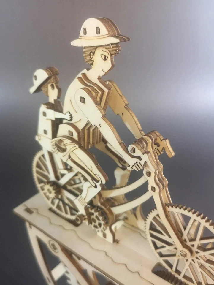 Wooden Model Kit DIY 3D Laser Cut Animated Self Assembly Fun Puzzle Toy ...