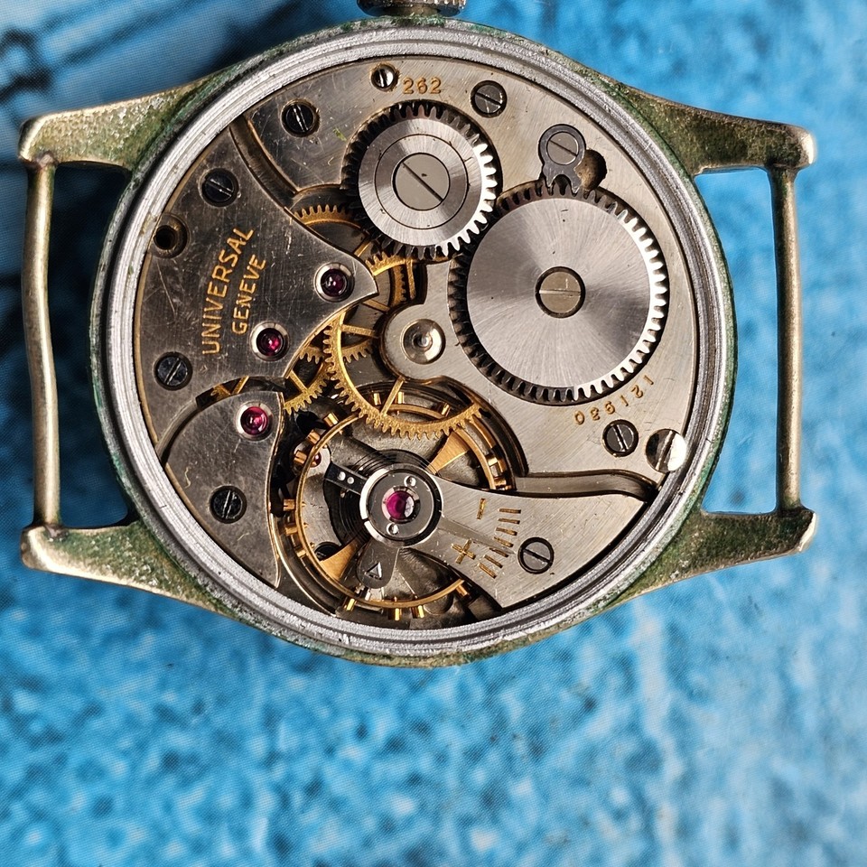 Vintage Universal Geneve WW2 Royal Dutch Military Issue Hand-Winding ...