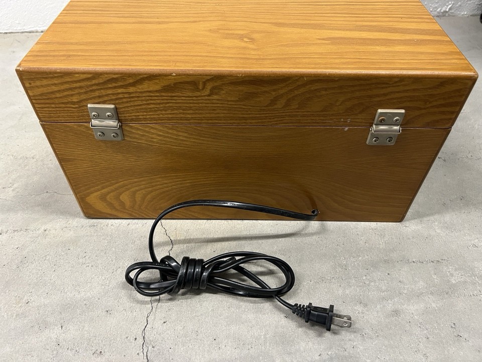 Crosley Style Stack-O-Matic CR85 Record Player Oak Case 33 45 78 RPM LP ...