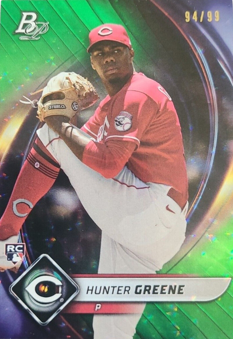 2022 Bowman Platinum - Green #29 Hunter Greene /99 (RC) for sale online ...