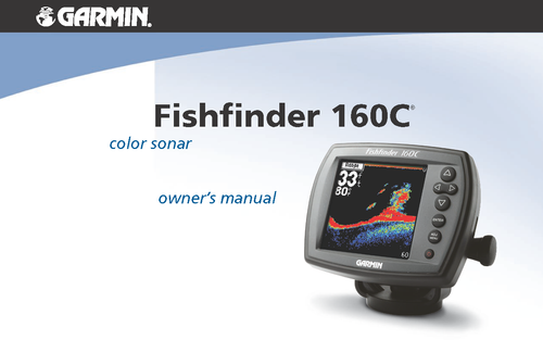 Garmin Fish Finder 160C Owners Manual: 34 Pages Color, Free Ship | eBay