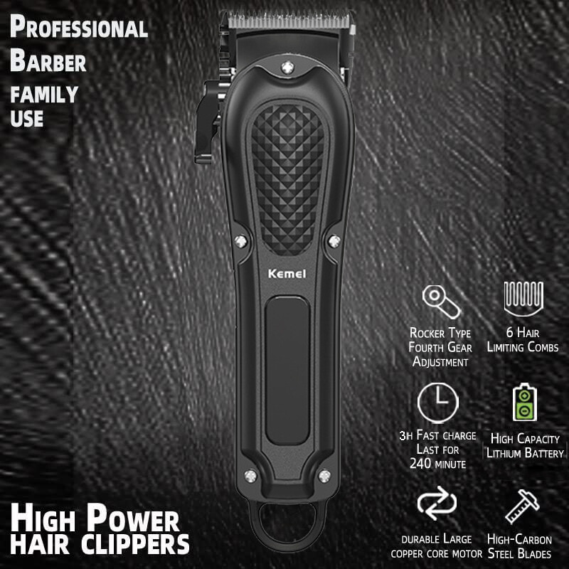 Professional Hair Clippers Cordless Trimmer Beard Cutting Machine ...