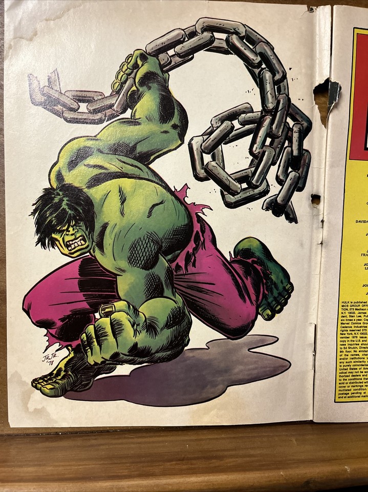 Hulk! The Hulk Magazine Dec. #12, 1978 "The Color Of Hate" Lou Ferrigno ...