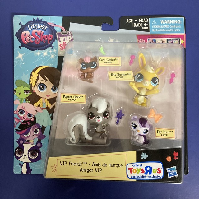 Littlest Pet Shop LPS VIP Friends 4088 Cora 4089 Bria 4090 Pepper 4091 ...