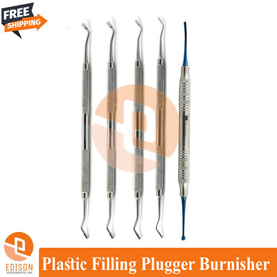 Dental Plastic Filling Plugger Beavertail Burnisher Double Ended ...