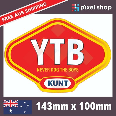 Yeah The Boys Sticker / Decal - YTB VB Beer Mancave Straya Bogan Ute ...