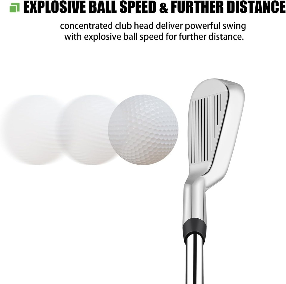 MAZEL Mini Driver/Iron Golf Clubs Swing Trainer Aid to Iron, Black | eBay