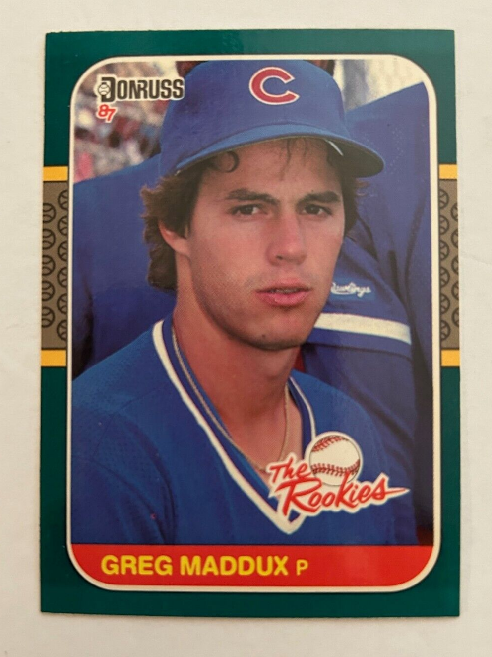 1987 Donruss Baseball Chicago Cubs Greg Maddux The Rookies Card#52 FREE ...